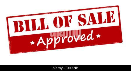 Rubber stamp with text bill of sale approved inside, vector ...