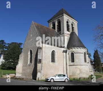 Exterior of Rochecorbon parish church France April 2016 Stock Photo - Alamy