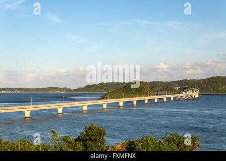 Shimonoseki, Yamaguchi Prefecture, Japan at Tsunoshima Bridge over the ...