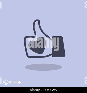 Pictograph of like Stock Vector Image & Art - Alamy