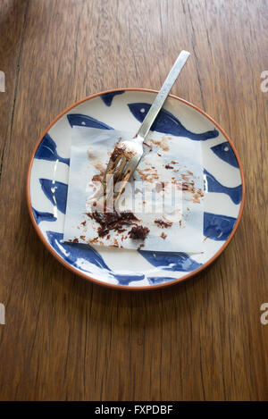 Empty plates after people finished eating Stock Photo - Alamy
