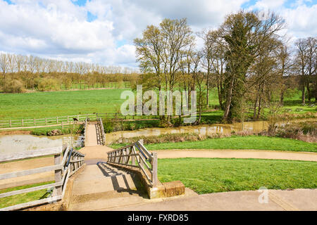 Water Meadows And Parkland Beyond Bury Mount Towcester Northamptonshire ...