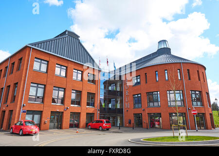 The Forum, Towcester, UK; a modern building that houses the South ...