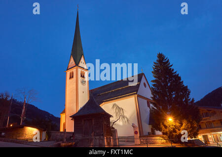 St Oswald's Church in Alpbach village, Tyrol region of Austria. Austria ...