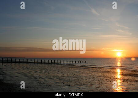 Climping Beach Sunrise Stock Photo - Alamy