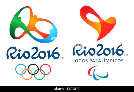 Rio 2016 - Olympic Games summer Rio de Janeiro logo symbol flag icon ...