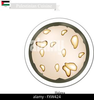 Halva halwa pistachio nut snack piece cut slice of traditional arab ...