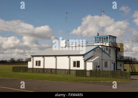 Airfield Control Tower - the WW2 vintage control tower at the active ...