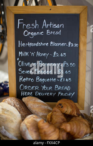 Fresh Artisan Organic Breads Stock Photo - Alamy
