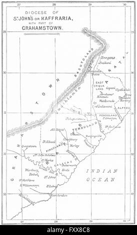 Eastern Cape, province of South Africa. High resolution satellite map ...