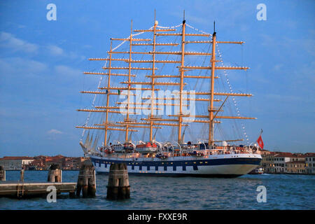 Star Clipper tall ship cruise docked in Venice, Italy Stock Photo - Alamy