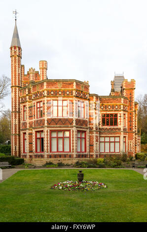 Saltwell Towers, built in 1862, in the public park - Saltwell Park in ...