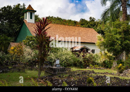Maui, Hawaii, USA. Palapala Ho'omau Church, site of Charles A Stock ...