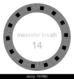twist pattern ancient meander, vector illustration. twist pattern ...