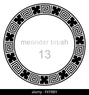 twist pattern line ancient meander, vector illustration Stock Vector ...