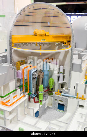 Scale model of nuclear reactor core vessel Stock Photo - Alamy