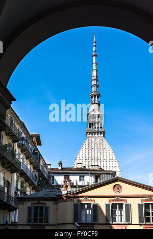 Mole Antonelliana Dome symbol of Turin . Landmark building in Torino ...