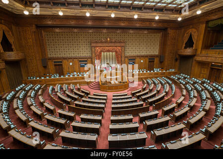 Interior of House of Representatives chamber, lower house of Japanese ...