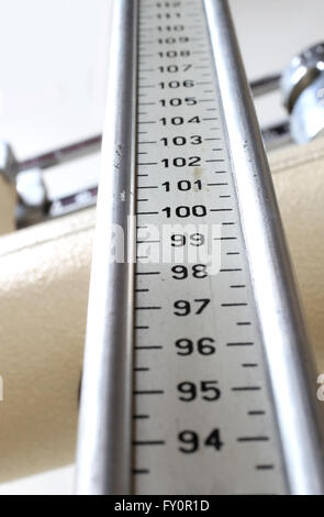 long measuring rod for measuring the height in an ancient scale during ...