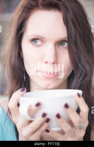Concept of hot drink with tea, close up Stock Photo - Alamy