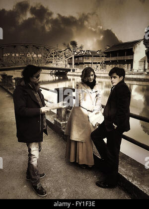 Feb. 15, 1972 - Beijing, China - (L-R) Chinese Premier ZHOU ENLAI ...