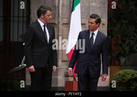 Mexico City, Mexico. 20th Apr, 2016. Mexican President Enrique Pena ...
