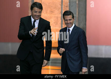 Mexico City, Mexico. 20th Apr, 2016. Mexican President Enrique Pena ...