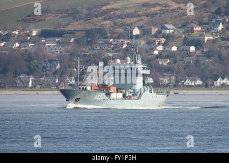 German Navy "Elbe" class replenishment ship A513 "Rhein" is the largest ...