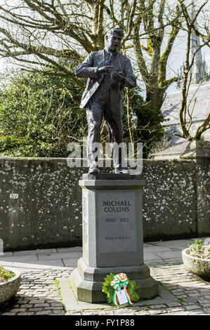 Statue of Michael Collins in the Clonakilty town, county Cork, Republic ...