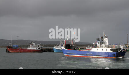 The Burtonport to Arranmore ferry "Morvern" leaving the harbour at ...