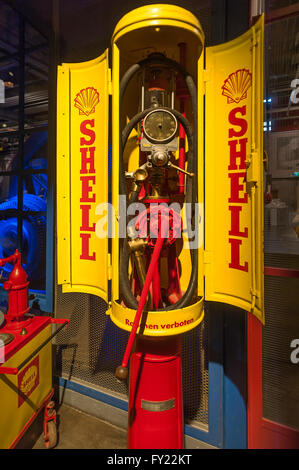 Old Historic Shell Gas Station and pumps landmark in Winston Salem ...