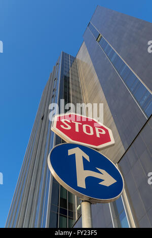 stop sign on sky background Stock Photo - Alamy