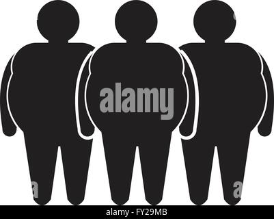 Fat People Icon Illustration design Stock Vector Image & Art - Alamy