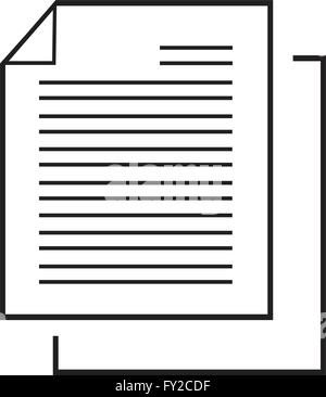 Thin line document icon Illustration design Stock Vector Image & Art ...