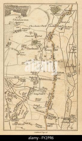 CHESHUNT: Waltham Cross. Hertfordshire, antique print 1888 Stock Photo ...