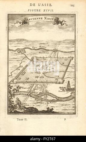 NINEVEH Ancienne Ninive Ninus Tomb Tigris Euphrates Assyria MALLET ...