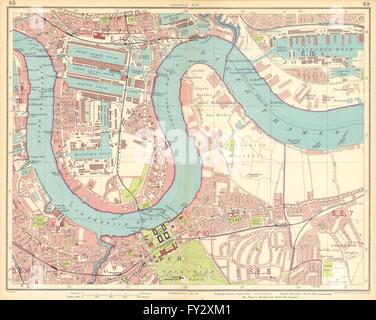 E LONDON Surrey Docks Isle of Dogs Canning Town Poplar Limehouse.BACON ...