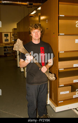 Curator Alan Tennyson shows at Te Papa National Museum in Wellington in ...