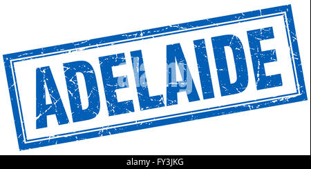 Adelaide blue square grunge vintage isolated stamp Stock Photo - Alamy