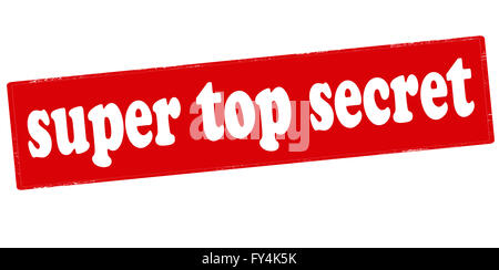 Rubber stamp with text super top secret inside, vector illustration ...