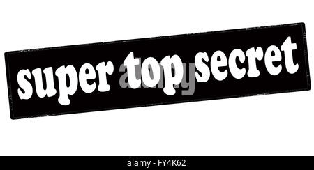 Rubber stamp with text super top secret inside, vector illustration ...