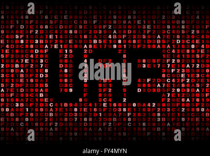 UAE text on hex code illustration Stock Photo - Alamy