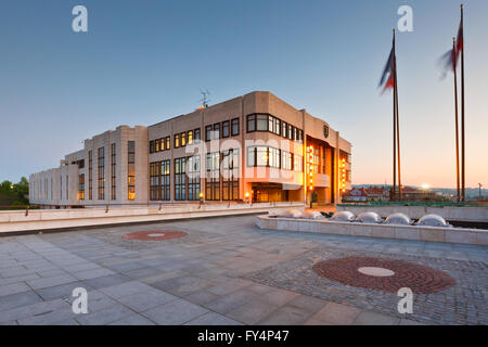 Slovak parliament building in Bratislava, Slovakia Stock Photo ...