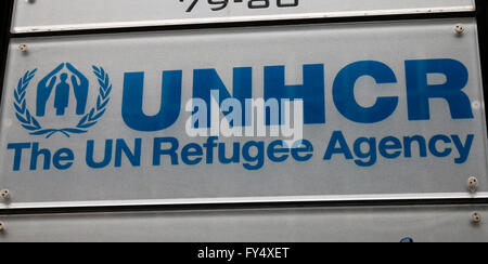 UNHCR / UN Refugee Agency logo symbol icon flag Stock Photo, Royalty ...