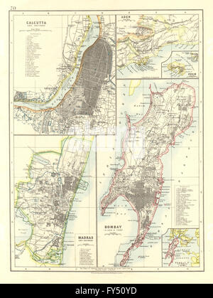 BRITISH INDIA CITIES. Calcutta Kolkata Madras Chennai Bombay Mumbai ...