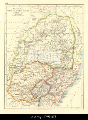 COLONIAL SOUTH AFRICA. Orange River Colony Natal Basutoland Transvaal ...
