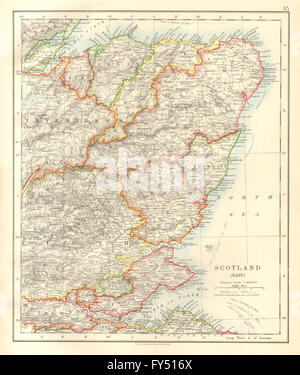 SCOTLAND EAST. Tayside & Fife. Firth of Tay. Vintage map plan, 1932 ...