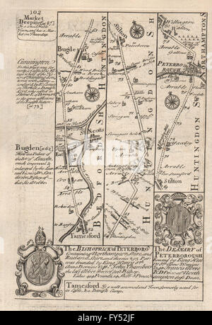 Road Map of Peterborough, England Stock Photo - Alamy