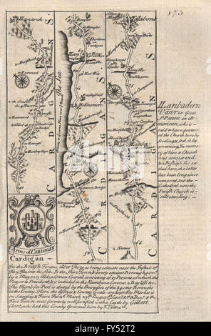 Road Map of Aberystwyth, Wales Stock Photo - Alamy