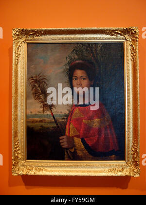Nahi'ena'ena (Sister of Kamehameha III) 1825 by Robert Dampier Stock ...